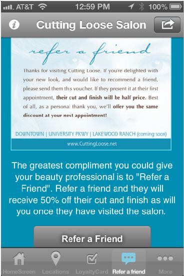 Cutting Loose's Mobile App - Cutting Loose Hair Salons